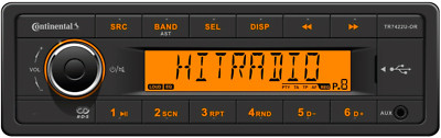 CONTINENTAL TR7422U-OR 24 Volt 24V LKW Bus Truck Radio MP3 WMA USB FM ...