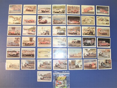 (43) 1970 / 1971 Fleer Official AHRA Drag Champs Trading Cards & Wax ...