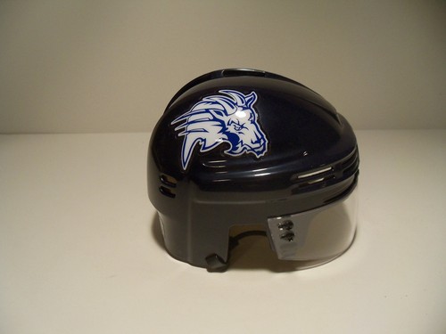 CUSTOM BLUE MOUNTAIN STATE GOATS MINI HOCKEY HELMET FROM THE TV SERIES ...