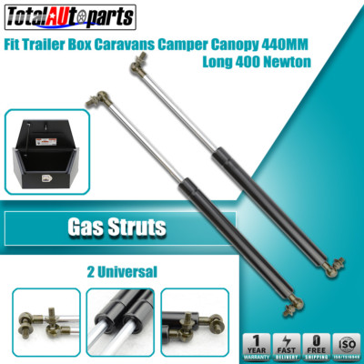 2x 440MM 400N Gas Struts for Caravans Camper Trailers Canopy Toolboxes ...