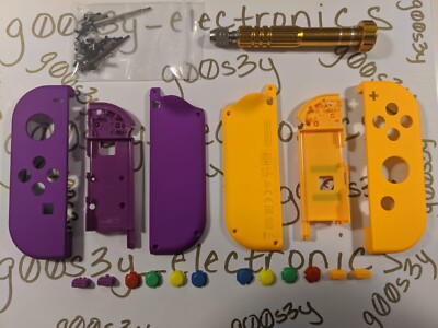 Genuine Nintendo Purple (L) & Orange (R) Joy Con Shells CHOOSE YOUR ...