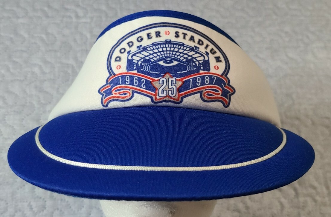 Vintage Dodger Stadium Sun Visor 25th Anniversary 196… - Gem