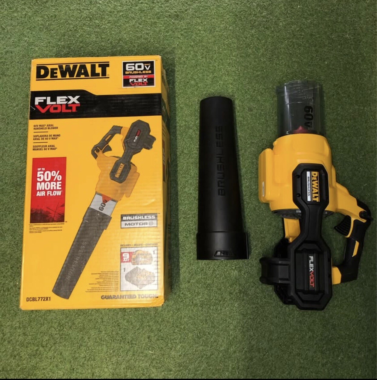 DEWALT DCBL772X1 60V Flexvolt Brushless Handheld Axial Blower ...