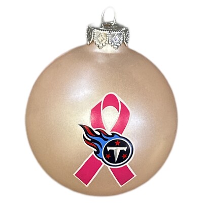 NFL Tennessee Titans Breast Cancer Awareness Ball Ornament | eBay