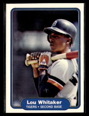 1982 Fleer #284 Lou Whitaker | eBay