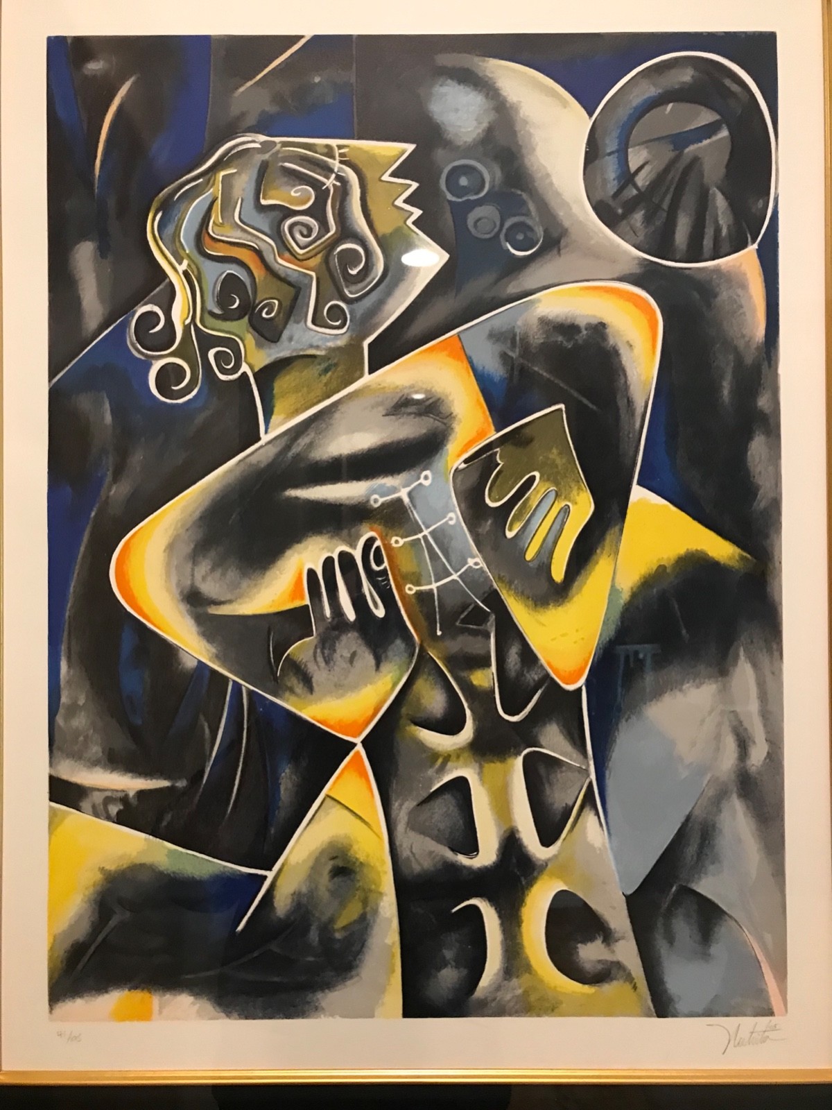 Alexandra Nechita “La Luna” 30 x 40-inch / Signed Numbered and Framed ...