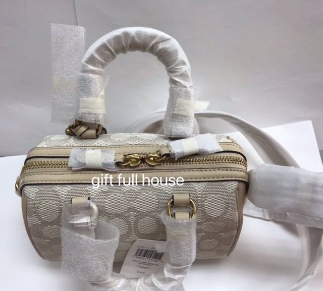 Coach Ruby/Rogue 18 Satchel Signature Textile Jacquard B4/Chalk Ivory ...