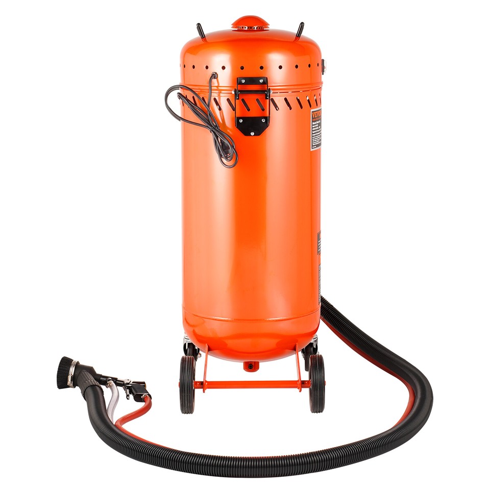 VEVOR 28 Gal Vacuum Sand Blaster Dustless Sandblaster with 1200W Vacuum ...