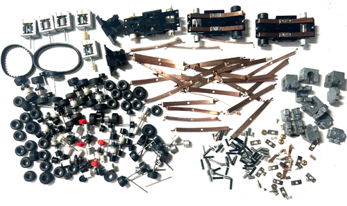 VERY LARGE LOT OF VINTAGE H-O SCALE SLOT CAR PARTS FOR TYCO SLOT CARS ...