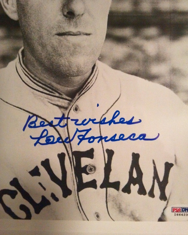 Lew Fonseca Signed 8x10 Photo Autograph PSA DNA I66423 Indians Auto Lou ...