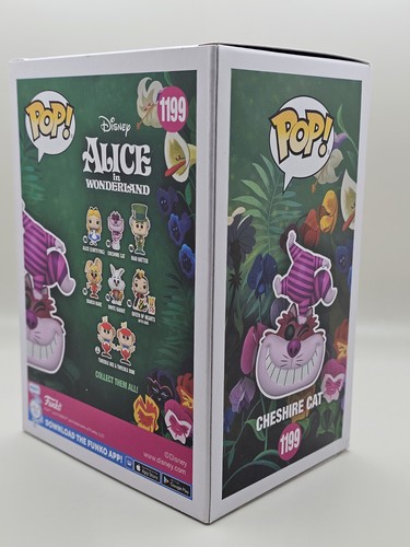 Funko Pop! Disney 1199 Cheshire Cat GITD Flocked Chase PIAB Exclusive ...