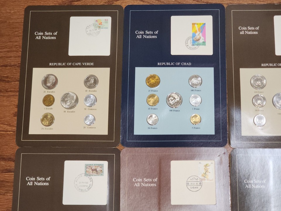 Coin Sets -Antigua,Aruba,Bahamas,Belize,Costa Rica,Guyana,Honduras ...