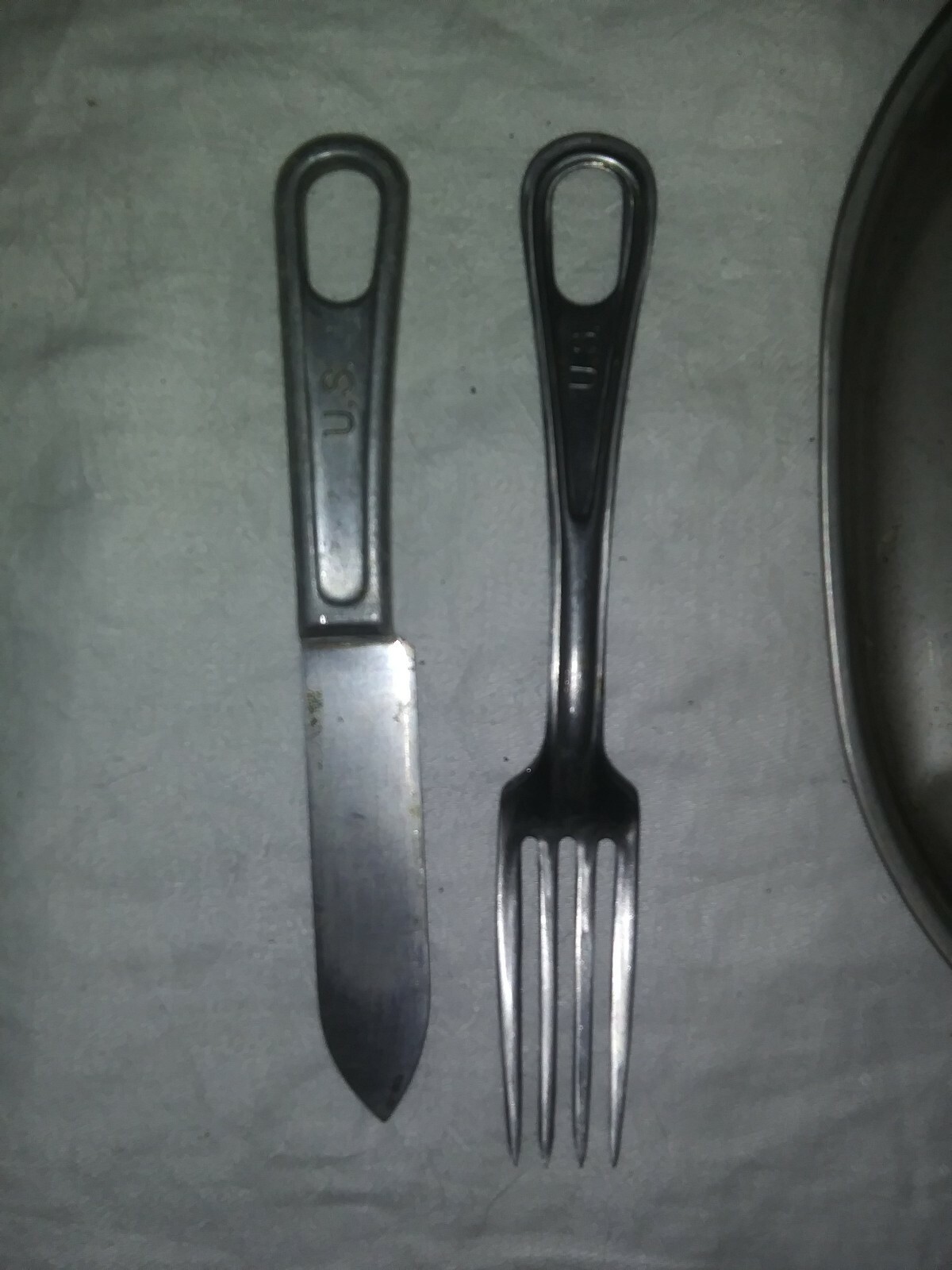 WWII or Era US Army USMC GI Mess Kit Knife Fork U.S. WYOTT | eBay