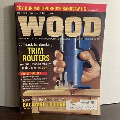 Wood Magazine March 1999 Compact, Hardworking Trim Routers: 9 Models ...