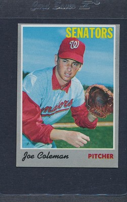 1970 Topps #127 Joe Coleman Senators EX *935 | eBay