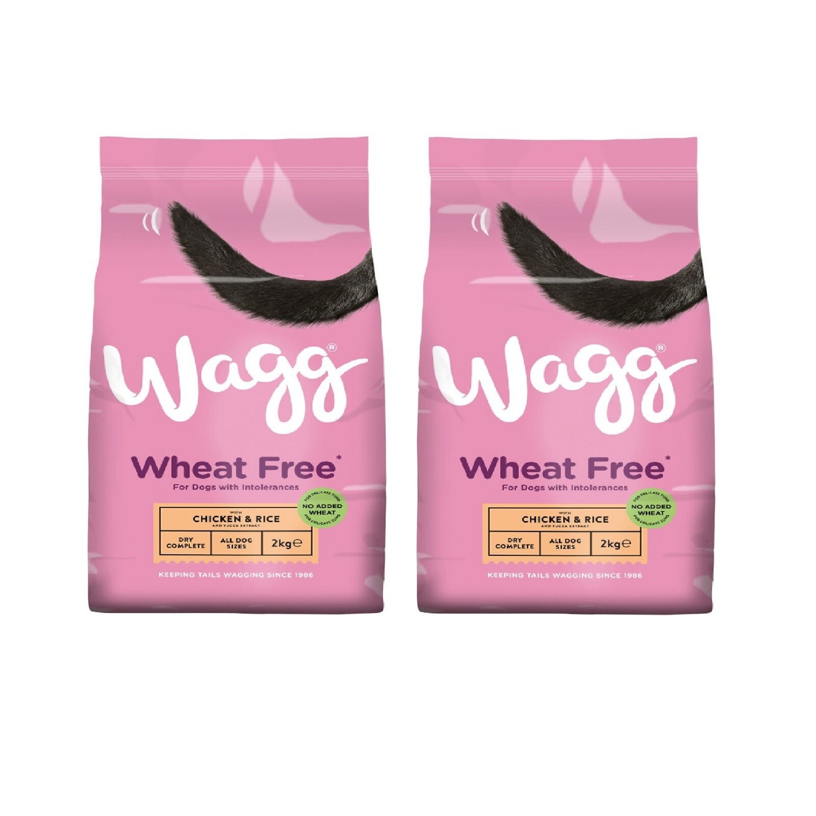 WAGG WHEAT FREE - (2kg - 12kg) - Chicken Rice Complete Dog Food Pet bp ...