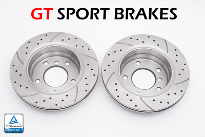 Rear brake discs gt0312 fiat stilo 1.2-2.4 2002 2003 2004 2005 -2010 ...