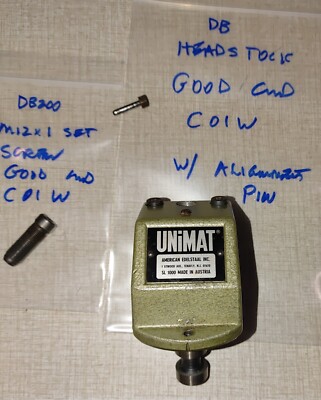 Emco Unimat DB200 Lathe Headstock Casting, M12x1 Set Screw & Alignment ...