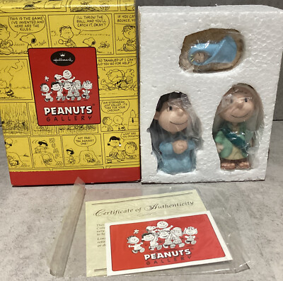 Hallmark 2001 Peanuts Gallery Nativity The Holy Family 3 Pc Set | eBay