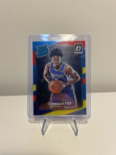 2017-18 Panini Donruss Optic - Rated Rookie Red & Yellow #196 De'Aaron ...