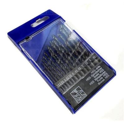 13Pc Hss Precision Drill Bit Set Spiral Shank 1.5Mm - 6.5Mm Bits Wood ...