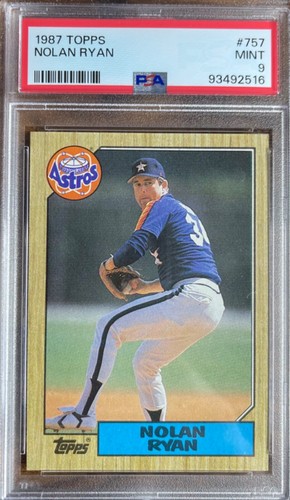 1987 Topps Nolan Ryan PSA 9 Mint! Just Graded #757 | eBay