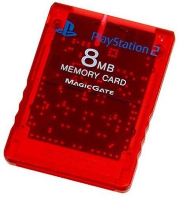 Original OEM Sony PlayStation 2 MagicGate Memory Card Red PS2 8MB SCPH ...