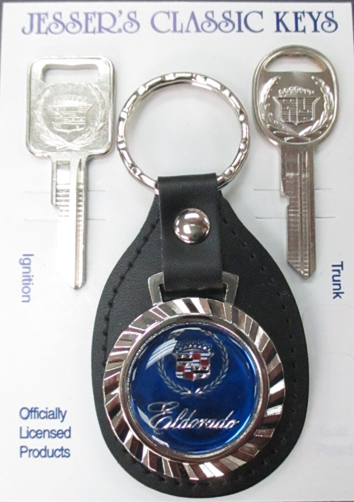 Blue 82G4 Cadillac ELDORADO Royal Classic C/D Keys 1968 1972 1976 1980 ...