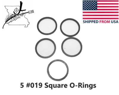 5x #019 Buna-N Nitrile 70 Flat Square O-Ring Washer 13/16"ID X 15/16"OD ...