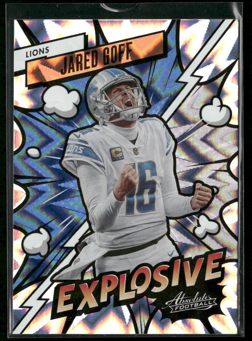 Jared Goff 2023 Absolute #3 Explosive Price Guide - Sports Card Investor