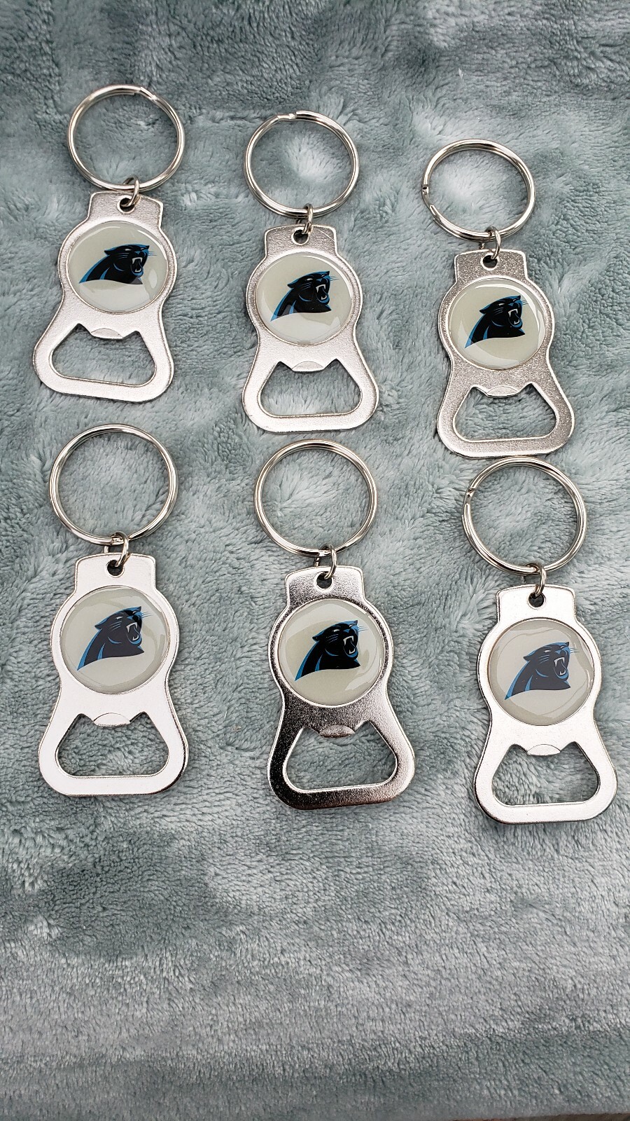 Carolina Panthers key chain with bottle opener lot of 6 | eBay