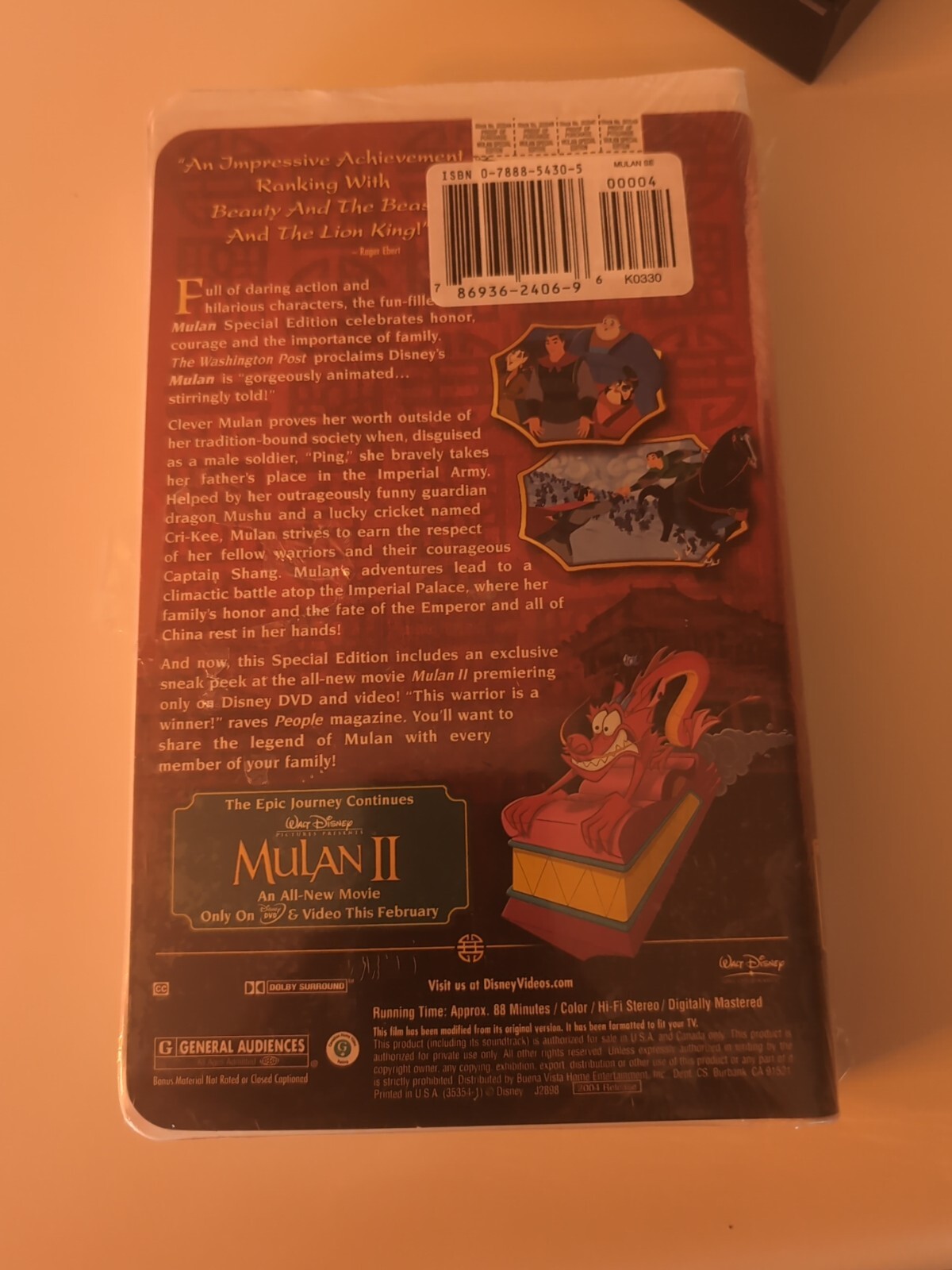 Mulan (VHS, 2004, Special Edition) for sale online | eBay