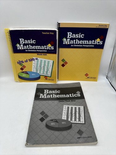 Abeka Basic Mathematics Teacher Set (4th Edition) Solutions & Key-7th ...