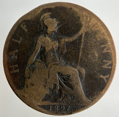 1897 Victoria Half-Penny Coin | Collectable Grade | eBay