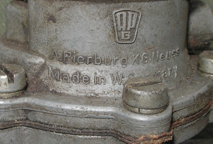 Porsche 356 912 A. Pierburg KG Nauss Made in West Germany Fuel Pump ...