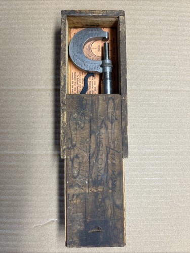 Lufkin micrometer caliper in wooden box | eBay