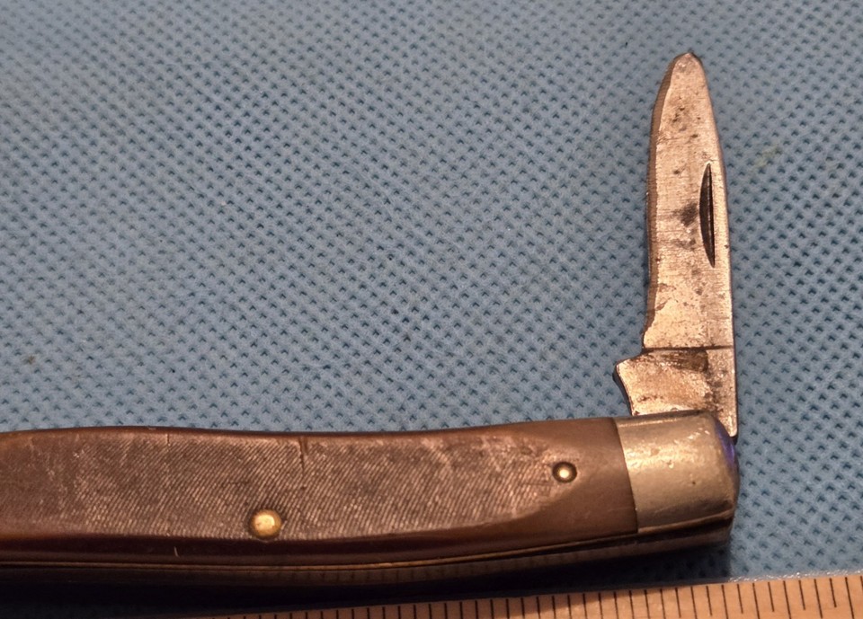 Old Timer Folding Pocket Knife 80T. 3 blades. | eBay