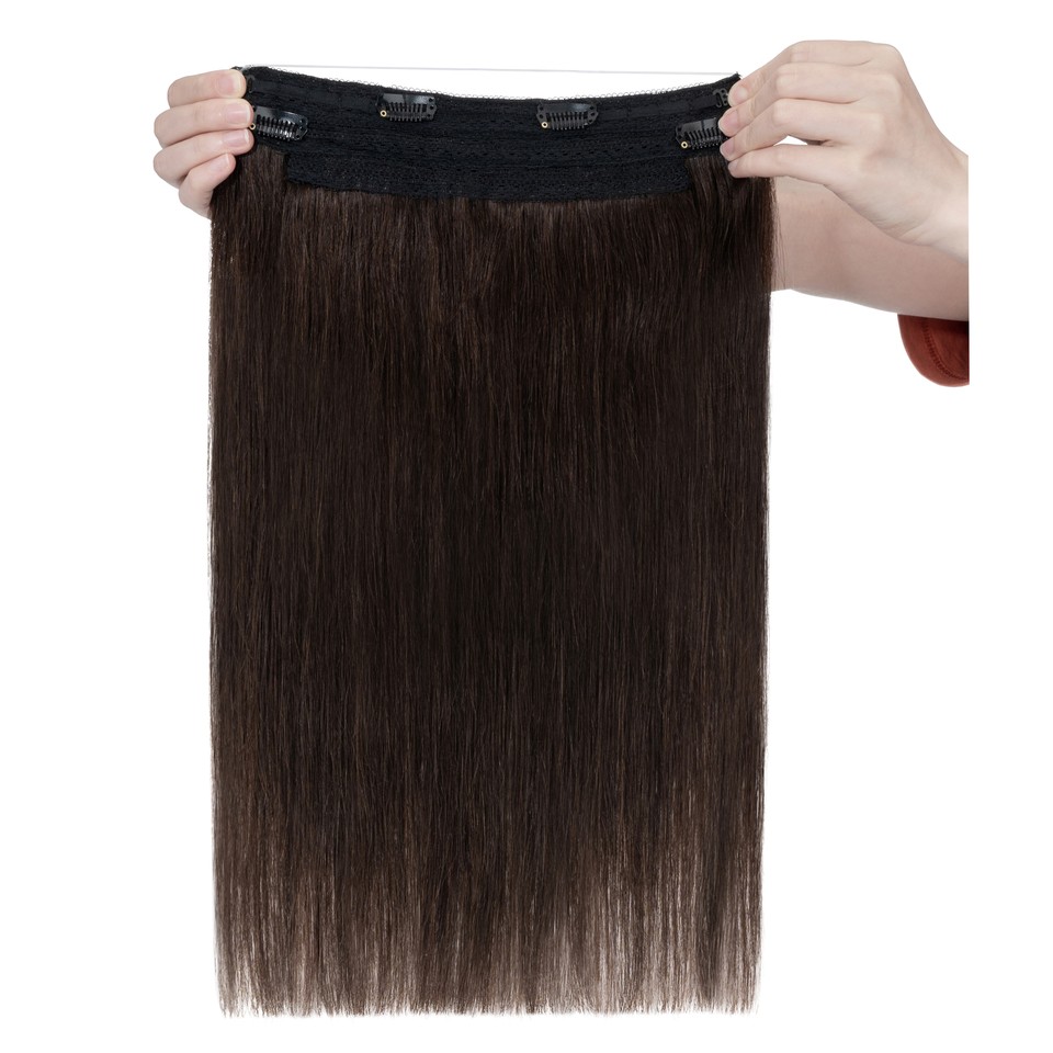 Real Invisible Wire In Human Hair Extension Secret Hidden Extensions ...