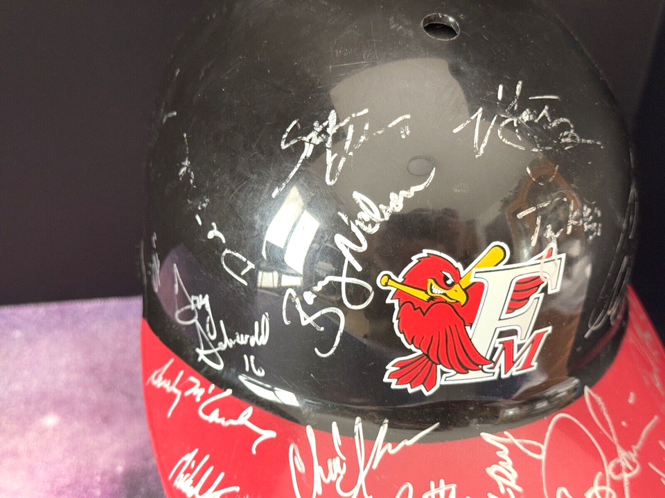 Fargo Moorhead Redhawks FM REDHAWKS Batting Helmet team Signed Chris ...
