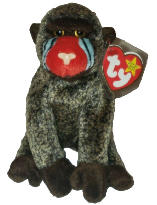Ty Beanie Baby - CHEEKS the Baboon (6 Inch) NEW MWMTs Stuffed Animal ...