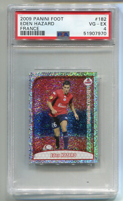 2009 Panini Foot 2010 France 182 Eden Hazard RC Rookie Card PSA 4 ...