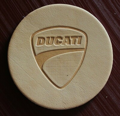 ACRYLIC Leather Embossing Stamp DUCATI WINDING ROAD LOGO #2 for ...