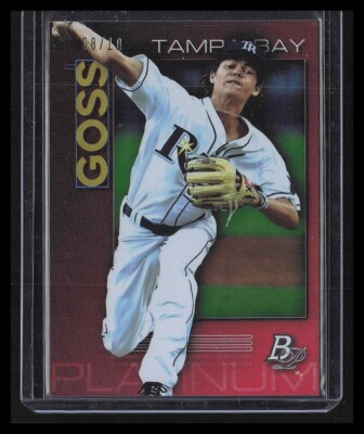 JJ GOSS 2020 Bowman Platinum Red Refractor 8/10 Tampa Bay Rays | eBay