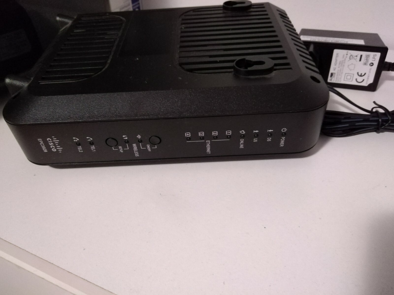 Cisco EPC3928s modem BROADBAND CABLE GATEWAY WITH VOICE Docsis 3.0 | eBay