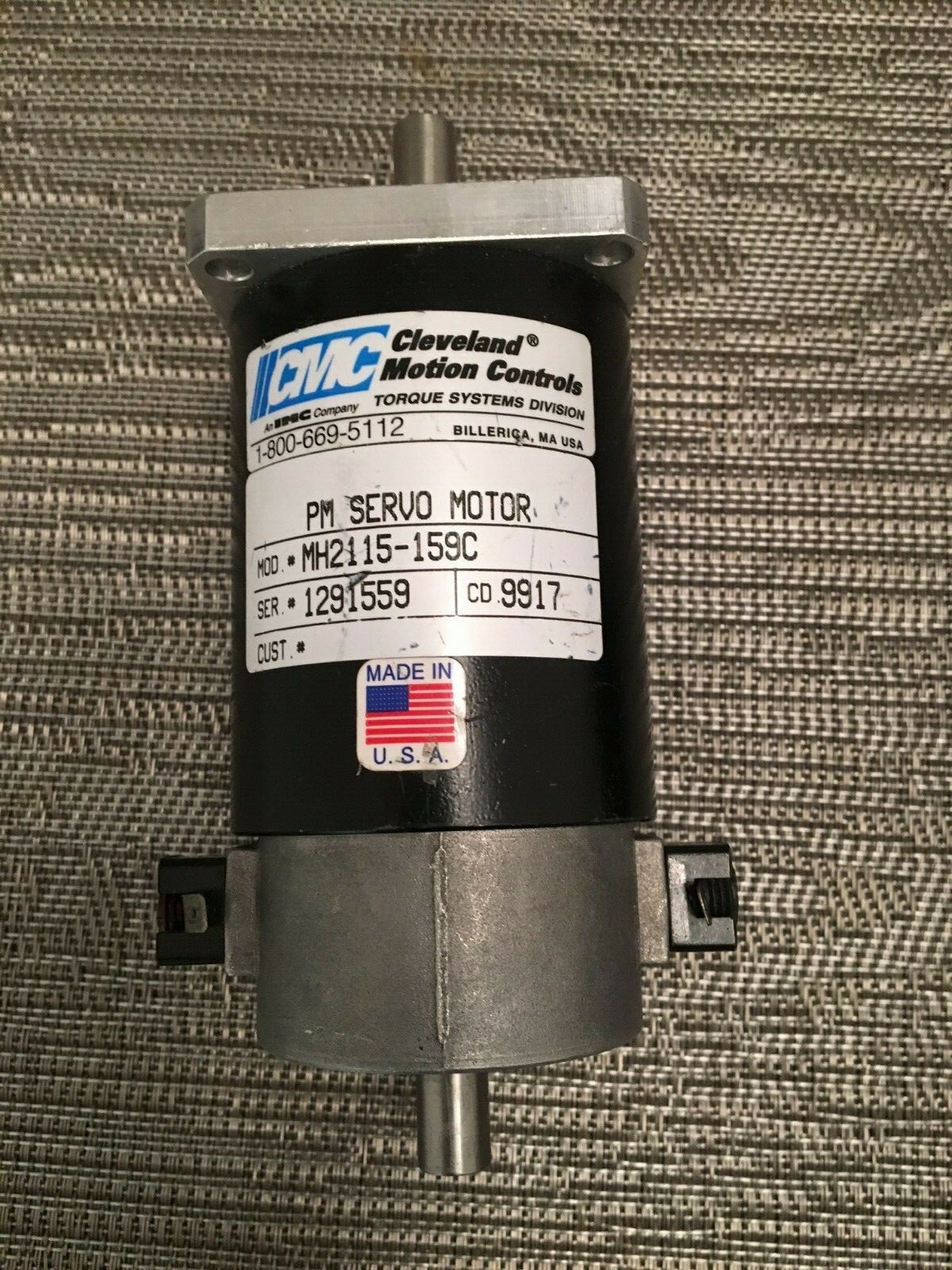 CMC CLEVELAND MOTION CONTROLS PM SERVO MOTOR MT2115-159C NEMA 23 ...