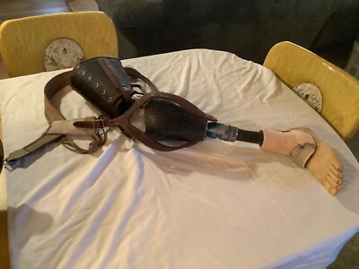 OTTO BOCK Carbon Fiber Prosthetic Titanium Left Leg with Foot Leather ...