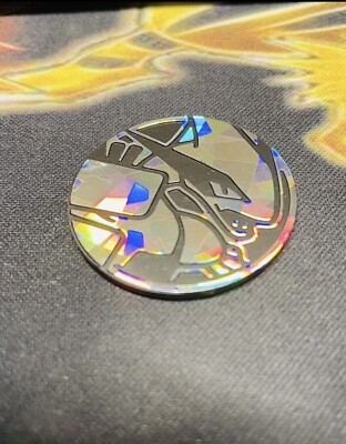 Lugia Coin Cracked Iced Holofoil Silver Black Pokemon TCG Flipping Coin ...