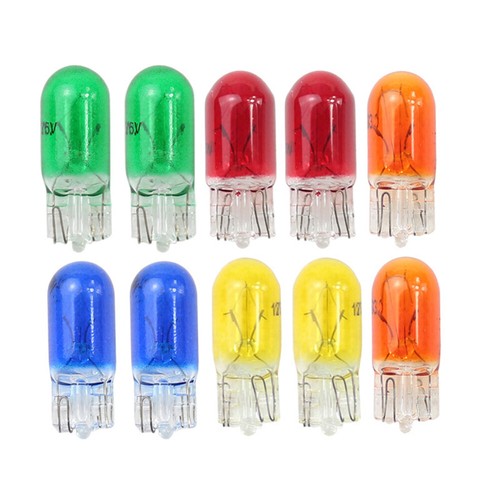 80Pcs T10 12V 5W Look Halogen Lamps Still Light Interior Car Instrument ...