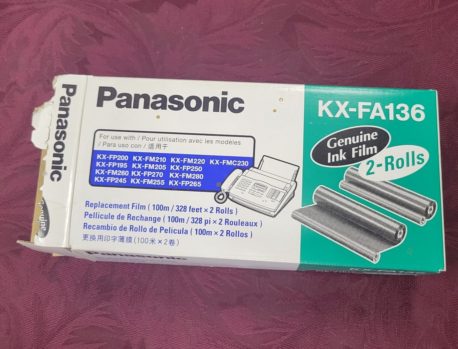Panasonic KX-FA136A Original Ink Film Replacement Fax Toner 1 Roll | eBay