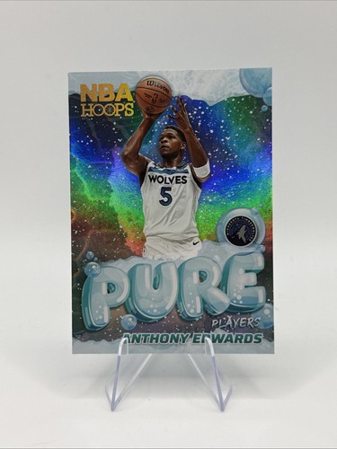 2024-2025 NBA Hoops Anthony Edwards #4 Pure Player Holo | eBay
